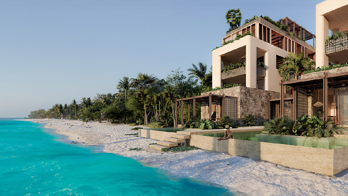 Bahia Beachfront Condo Tankah Bay Tulum for Sale | ZoomPlaya
